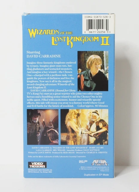 WIZARDS OF THE Lost Kingdom 2 (VHS, 1989) £6.48 - PicClick UK