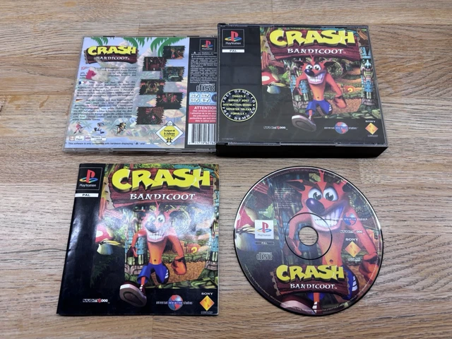 CRASH BANDICOOT PS1 PlayStation One - Retro Classic Original Complete ...