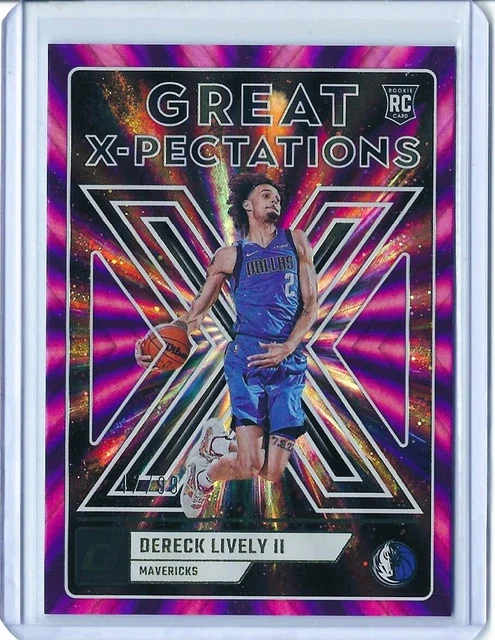 2023-24 DONRUSS DERECK Lively II Olo laser viola Great X-Pectations RC ...