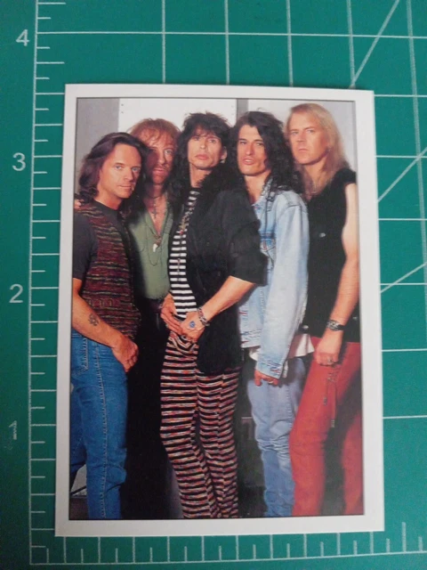 1995 SMASH HITS Aerosmith Steven Tyler Group Band Music Sticker Card #4 ...