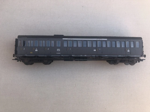 ROCO 44775 HO Gauge FS 1/2 Class AB Centoporte Coach Slate Grey Nr Mint ...