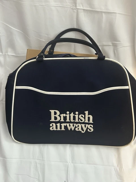 RARE VINTAGE BRITISH Airways Flight Bag - 1970s Negus Logo - Made in ...