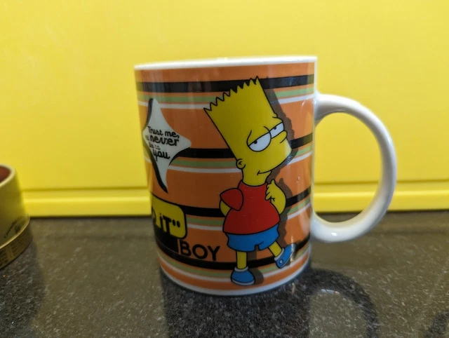 The Simpsons Bart Simpson I Didnt Do It Retro Mug 2004 20th Century 0541