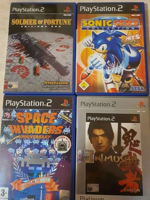 LOTTO PS2 SPACE Invaders Sonic Gems ONIMUSHA Soldier Of Fortune PAL ITA ...