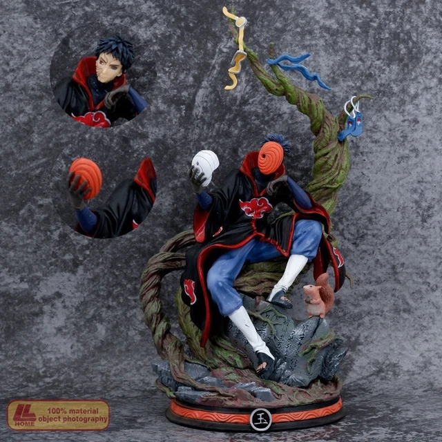 ANIME NINJA SHIPPUDEN Akatsuki Uchiha Obito Tobi Sit PVC Figure Statue ...