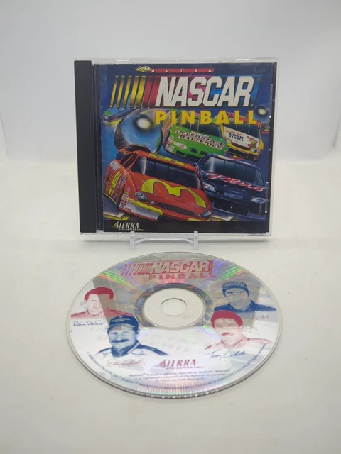 VINTAGE 3D ULTRA Nascar Pinball PC CD Racing Car Video Game 1998 ...