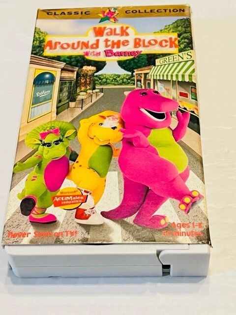 WALK AROUND THE Block with Barney VHS 1999 Classic Collection £7.40 ...