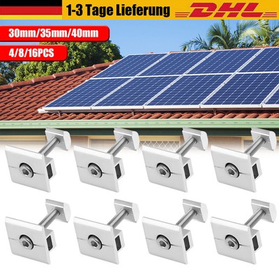 30/35/40MM SOLAR MODULE center clamp solar panel mount mounting PV ...