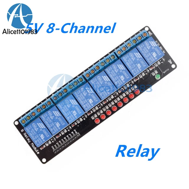 8 CHANNEL 5V Relay Module Shield for Arduino Uno Meage 2560 1280 ARM ...