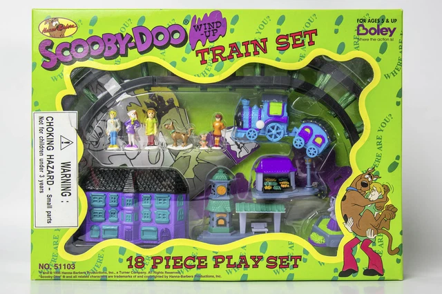 SCOOBY DOO HAUNTED Mansion Wind Up Train Set 18 pezzi nuovo con scatola ...