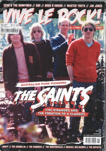 VIVE LE ROCK MAGAZINE #89 The Saints/GBH/Defects/Echo & Bunnymen/Wasted ...