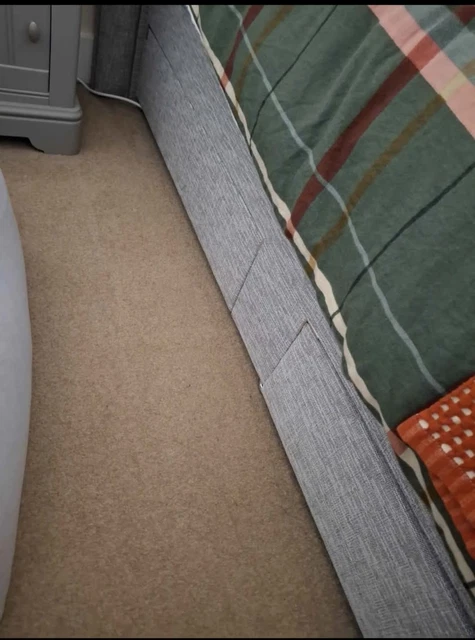 SUPER KING FABRIC Covered Wooden Frame - Used Matress Included £208.70 ...