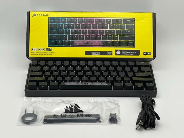 CORSAIR K65 RGB MINI 60% Mechanical Gaming Keyboard - Cherry MX Speed ...