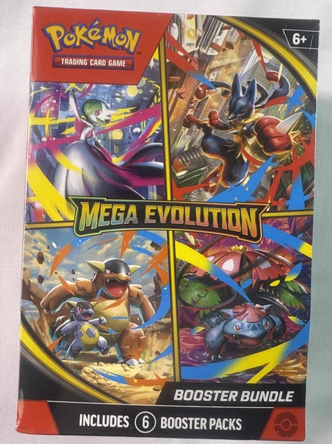 POKÉMON TCG MEGA Evolutions Booster Bundle (6 Booster Packs) New ...