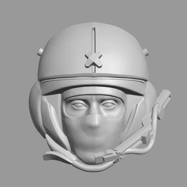 HELICOPTER PILOT CUSTOM head for Military GI Joe style action figure $6 ...