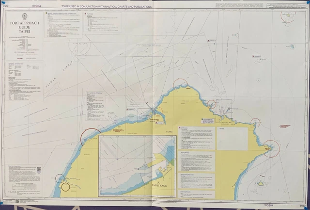 ADMIRALTY 8062 PORT APPROACH GUIDE TAIPEI MAP CHARTS MARINE WALL PAPER ...