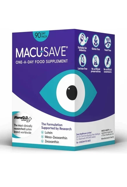MACU-SAVE FOOD SUPPLEMENT with Meso-Zeaxanthin/Lutein and Zeaxanthin 90 ...