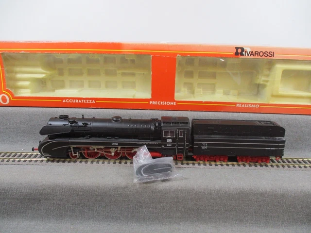 RIVAROSSI H0 DAMPFLOK Stromlinienlok der DB BR 10 002 Analog in OVP S266 EUR 54,00 - PicClick IT
