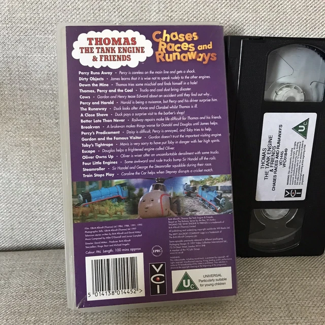 THOMAS THE TANK Engine & And Friends - Vhs Video - Chases, Races And ...