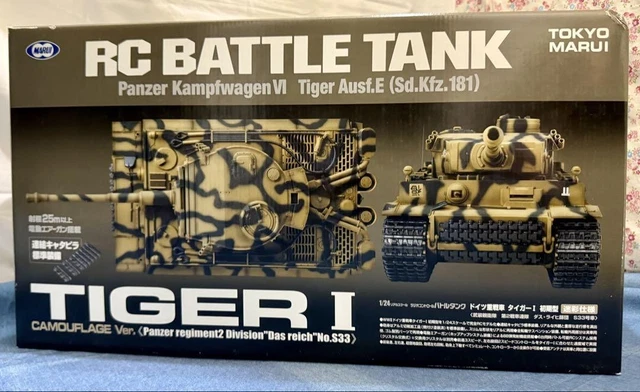 TOKYO MARUI RC Battle Tank Tiger I German Heavy Camouflage 1/24 £382.35 ...