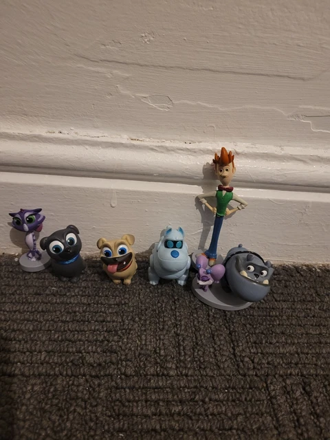 DISNEY JUNIOR PUPPY Dog Pals figures Bingo Rolly Hissy Bob Arf set £7. ...