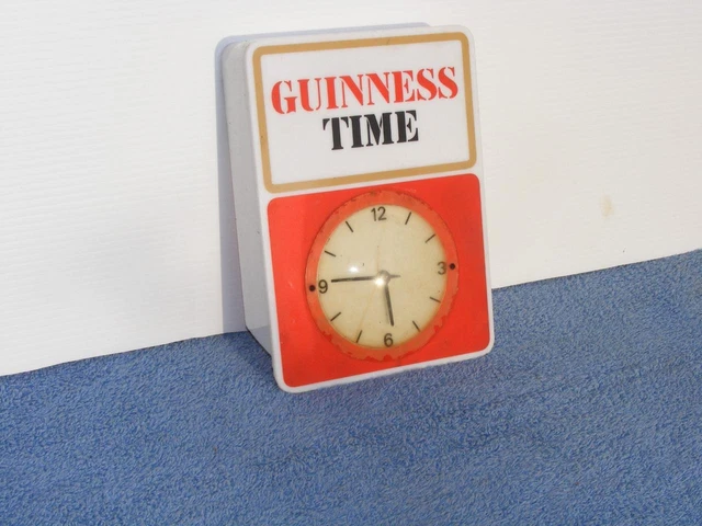 VINTAGE EX-PUB GUINNESS Time wall Clock for spares or restoration. £9. ...