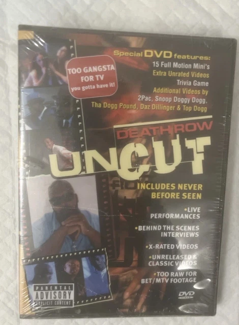 DEATH ROW UNCUT (DVD, 2000) 2Pac Snoop Dogg Dr Dre Suge Knight NEW $56. ...