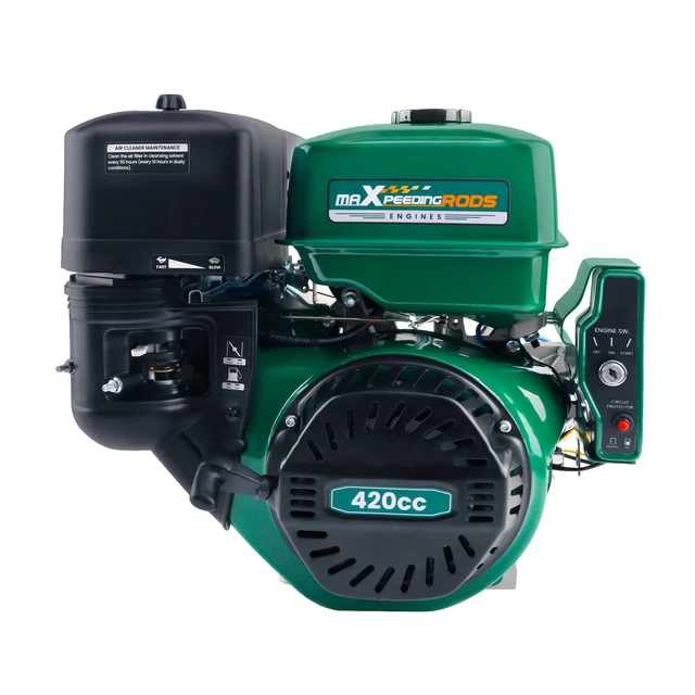 420CC BENZINMOTOR 4-TAKT OHV Einzylinder 15PS/8KW Standmotor Kartmotor E-start EUR 401,38 ...