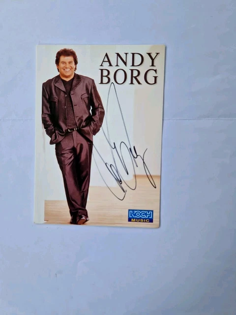 ORIGINAL AUTOGRAMMKARTE VOM Deutschen Schlagersänger Andy Borg - NEU ...