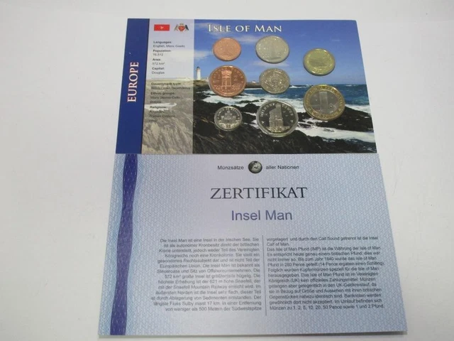 MÜNZSATZ - ISLE of Man Pounds 2009 - VZ in Blisterk. VG9724 EUR 3,00 - PicClick DE