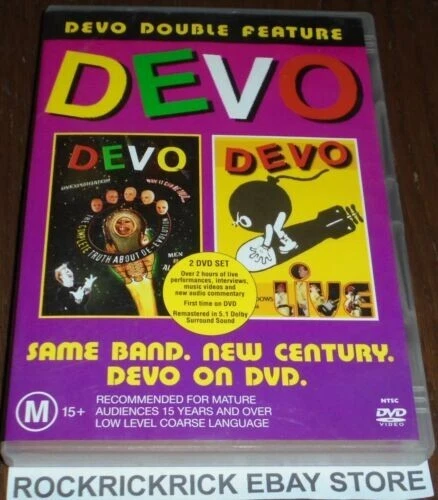 DEVO THE COMPLETE Truth About De-Evolution & Devo Live - DVD FAST! FREE ...
