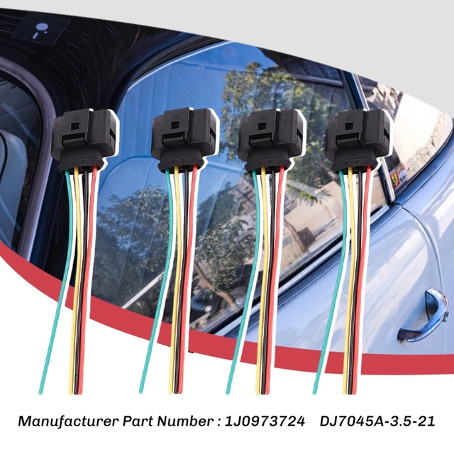 4 PACK IGNITION Coil Connector Plug Harness for A4 1.8T, 2.0T, 2.5L, 3 ...