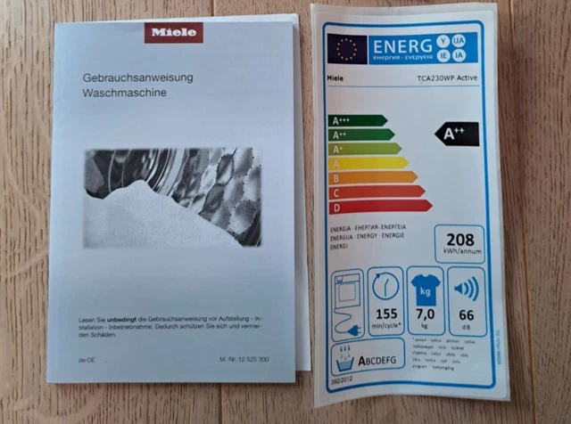 MIELE WCA 032 WCS Waschmaschine, fast neu, 21.06.2025 gekauft EUR 425 ...