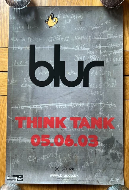 BANKSY BLUR THINK Tank Original Official Promo Teaser Poster 2003 ...