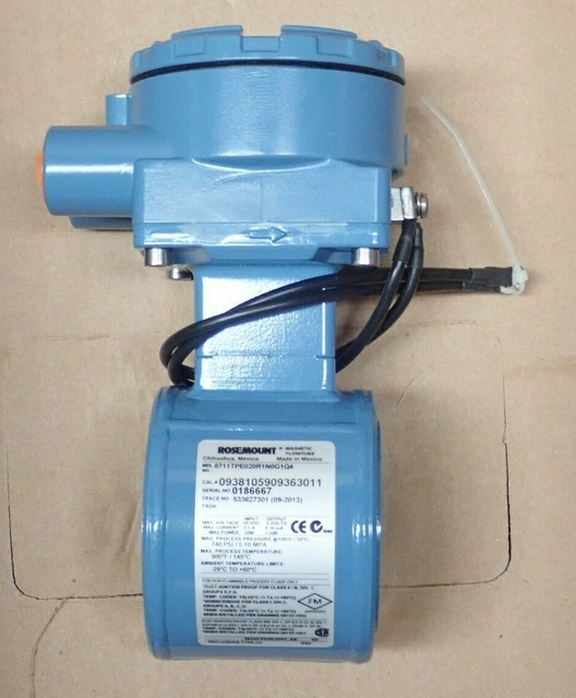 ROSEMOUNT 8711 2& 50mm 8711TPE020R1N0G1Q4 WAFER FLOWTUBE SENSOR NEW ...