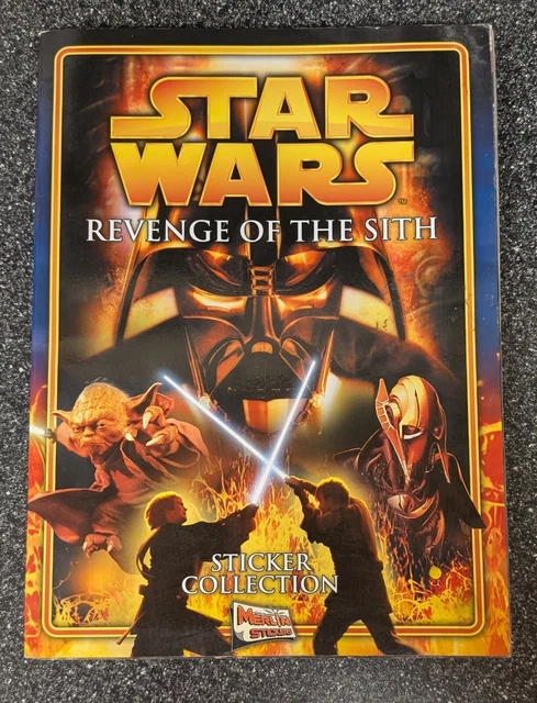 COMPLETE - STAR Wars Revenge of the Sith Merlin Sticker Book 2005 £10. ...