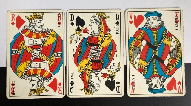 VINTAGE SWAP PLAYING Cards Set Lot Roman Royal Family King Cesar Queen ...