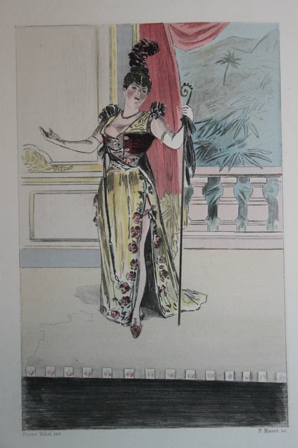 EAU-FORTE AQUARELLE POCHOIR La Femme à Paris Pierre Vidal Fred. Massé ...
