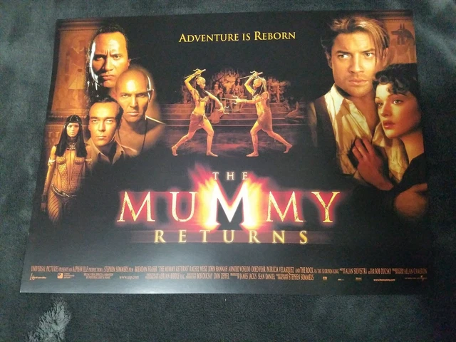 THE MUMMY RETURNS movie poster : Brendan Fraser, Dwayne Johnson - 12 x ...