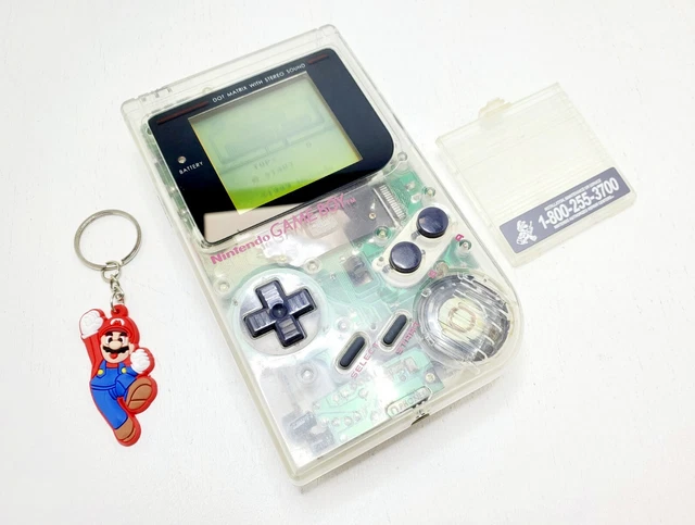*RESTAURÉ* ORIGINAL NINTENDO Game Boy DMG-01 console transparente objectif en verre neuf #302 ...