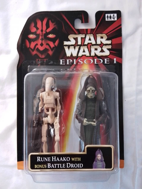 STAR WARS EPISODIO 1 Phantom Menace Rune Haako e Battle Droid EUR 18,26 ...