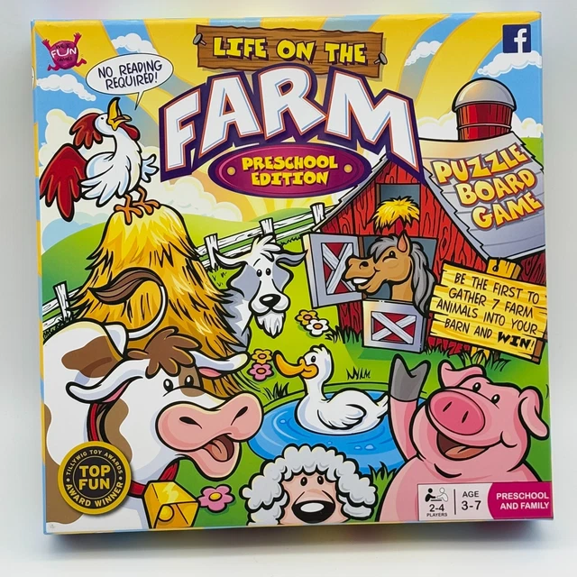 LIFE ON THE Farm Preschool Edition Board Game COMPLETE 1997 We R Fun ...