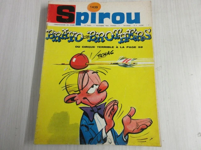 SPIROU 1439 11.11.1965 9ème ART : MUTT et JEFF L'AIGLE PECHEUR AUTO PORSCHE 912 EUR 8,50 ...