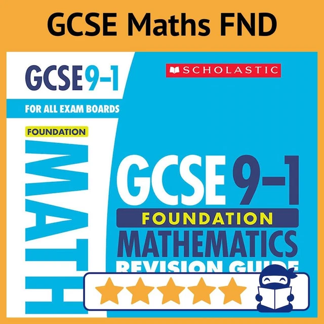 GCSE MATHS FOUNDATION Revision Guide (Ages 14-16) - Scholastic NEW £10. ...