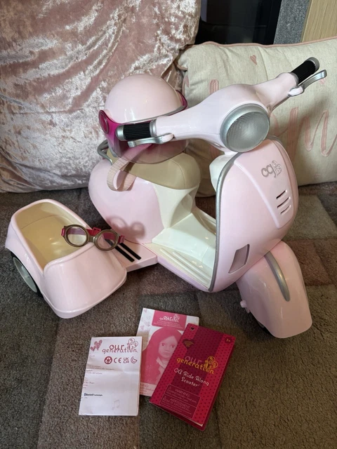 OUR GENERATION MOPED Sidecar Scooter Fully Working Noises Lights £19.99 ...