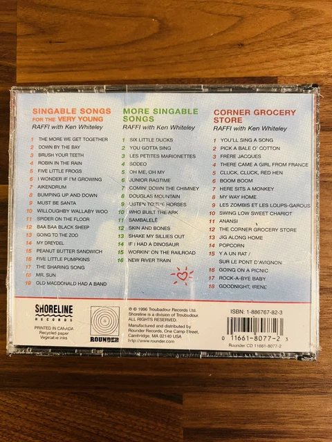 RAFFI THE SINGABLE Songs Collection (3 CD’s, 1996) Brand New Sealed $21 ...
