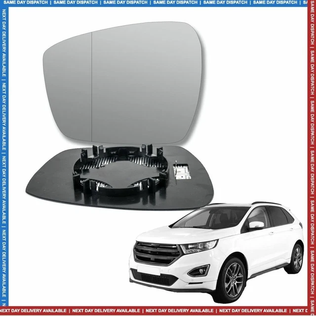 LEFT PASSENGER SIDE wing mirror glass for Ford Edge 2015-2021 wide ...