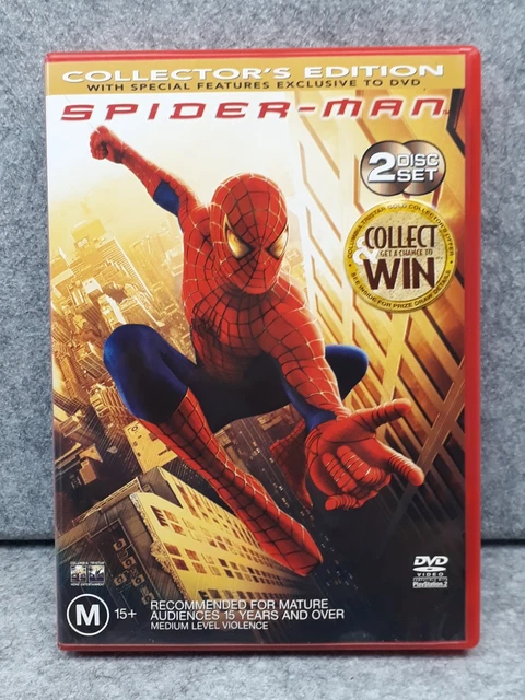 SPIDER-MAN COLLECTOR'S EDITION 2002 Movie 2 DVD Set Region 4 PAL Free ...