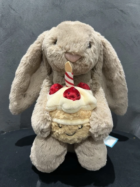 JELLYCAT BASHFUL BEIGE Birthday Bunny Cake🎂🐰💯 £52.72 - PicClick UK