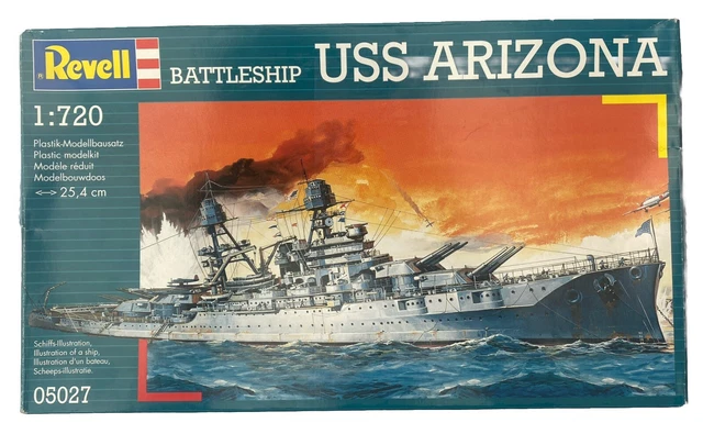 REVELL 1:720 USS Arizona Battleship Model Kit Pearl Harbour WWII £19.99 ...